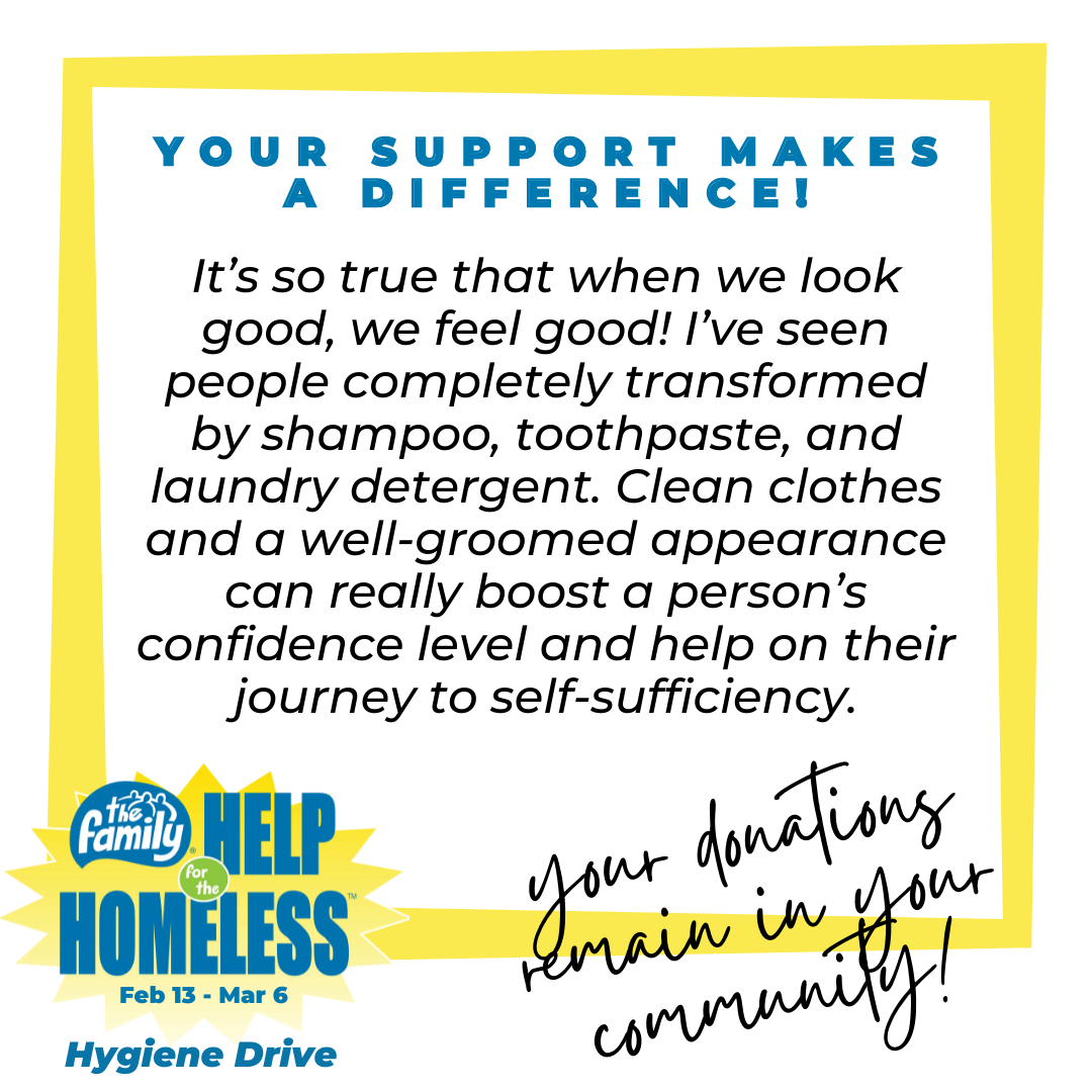 Help for the Homeless – Hygiene Drive – The Local Lounge